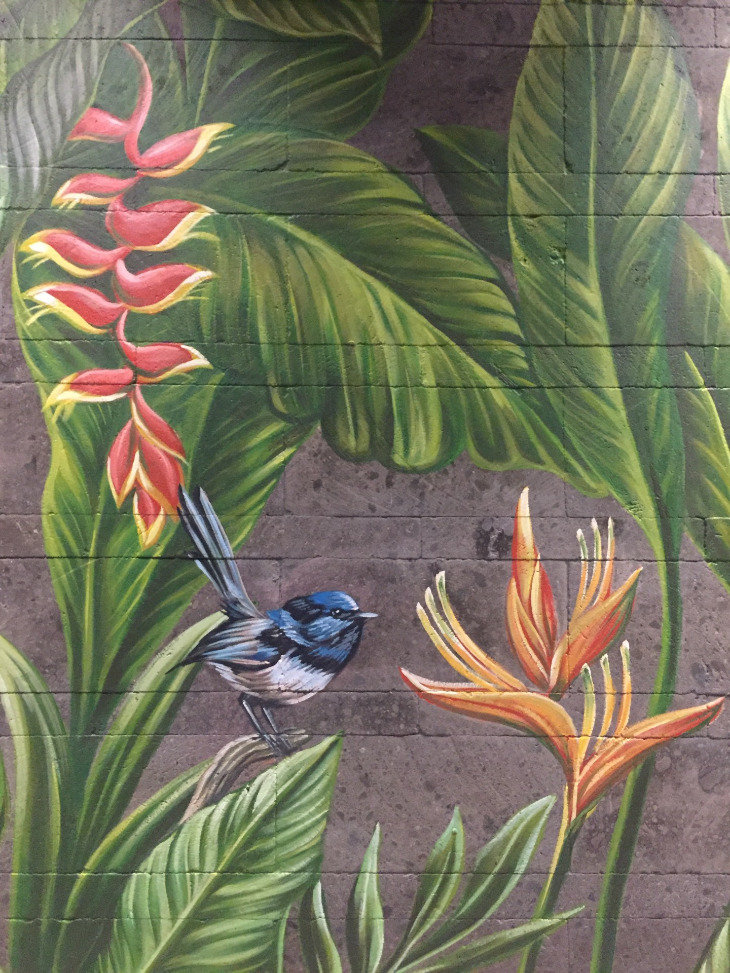 Tropical Mural on Natural Stone for Sanora Resto Sanur-Bali – MURAL BALI